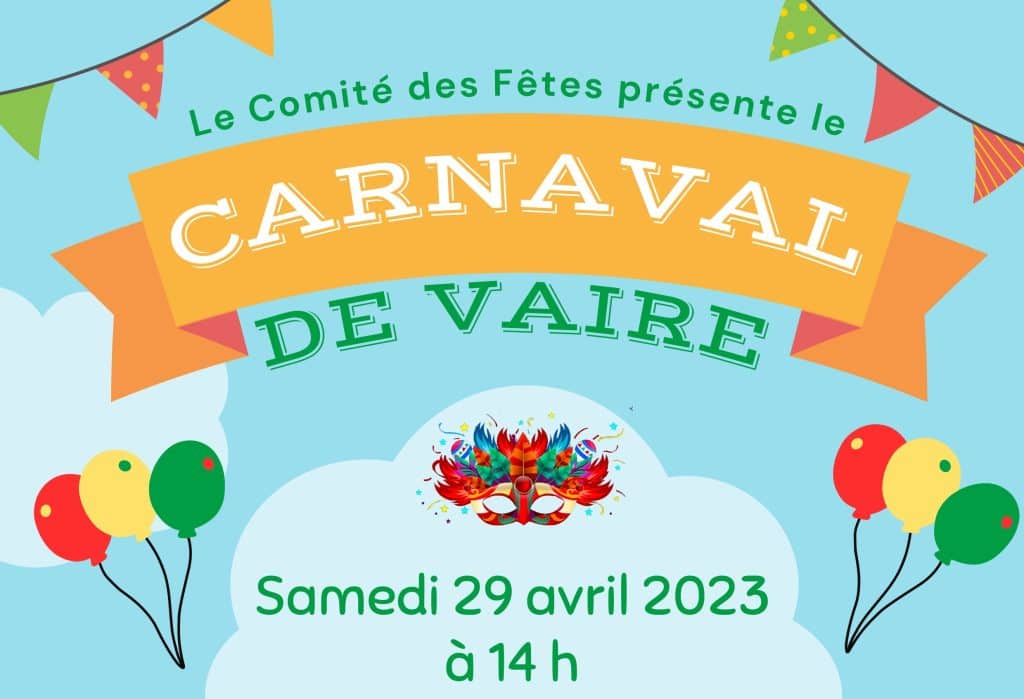 Carnaval de Vaire : tous à vos déguisements ! - Commune de Vaire